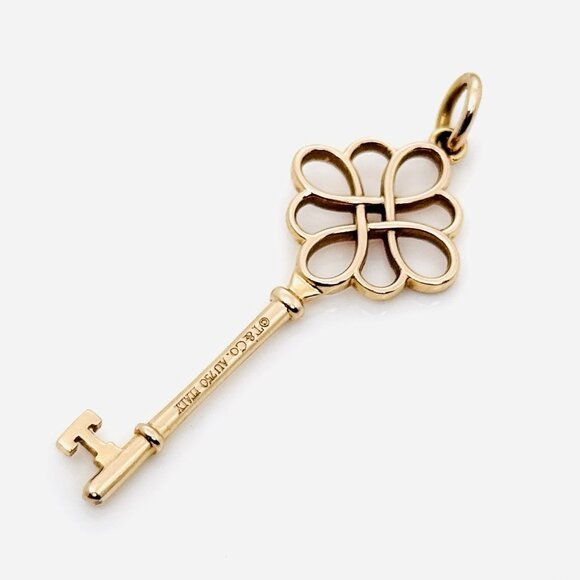 Tiffany & Co. | Jewelry | Tiffany Co Rose Gold Celtic Knot Key Pendant ...